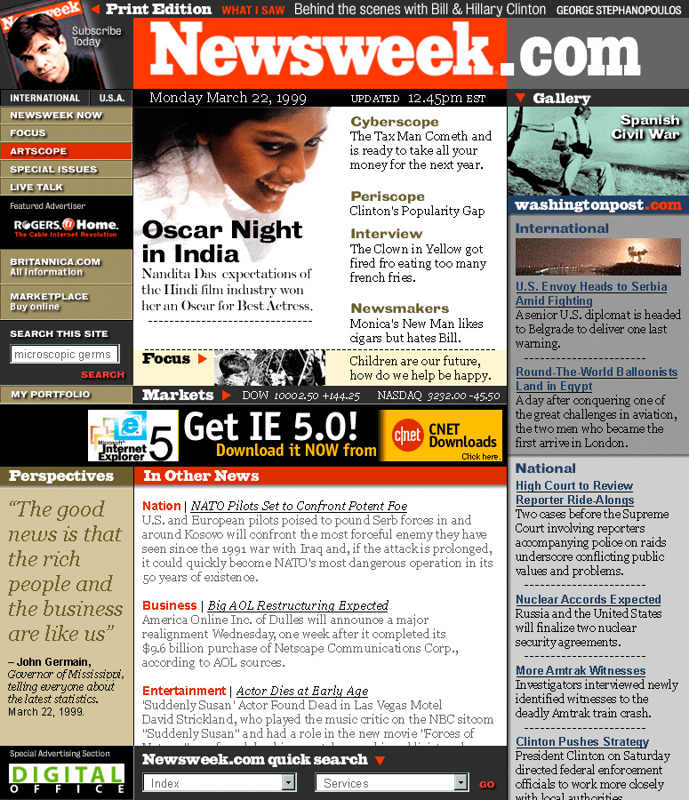 Newsweek moves Online « 418QE